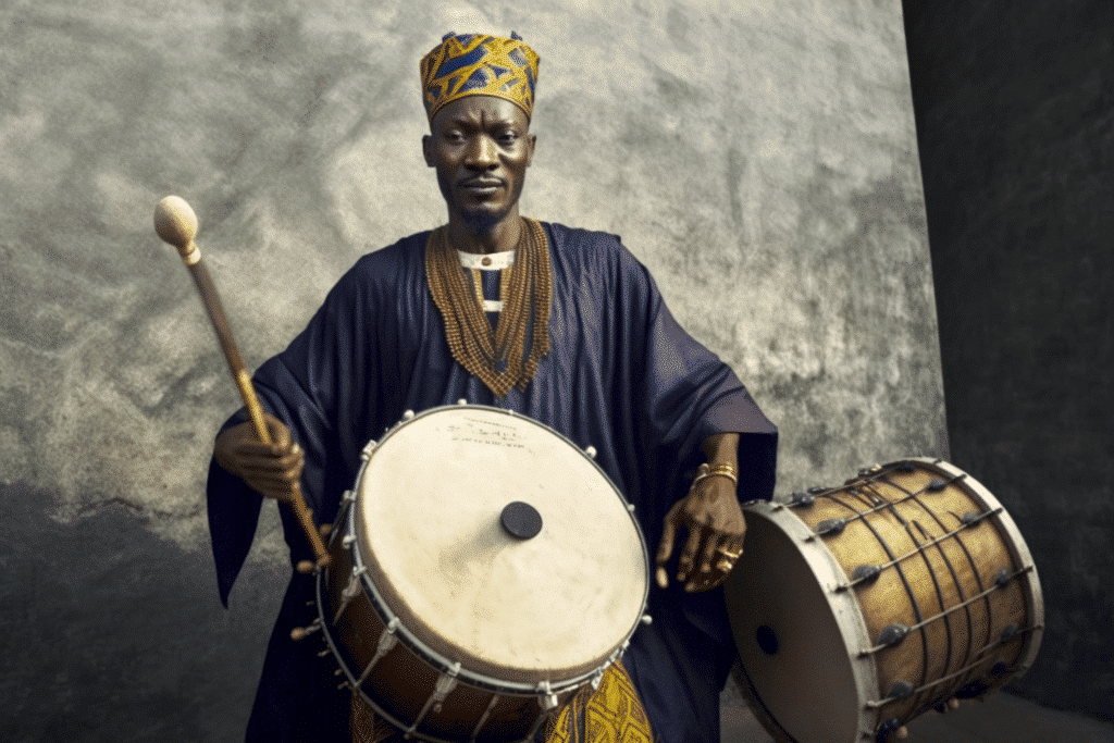 Nigerian Drummer Encourages Youth to Embrace Local Instruments
