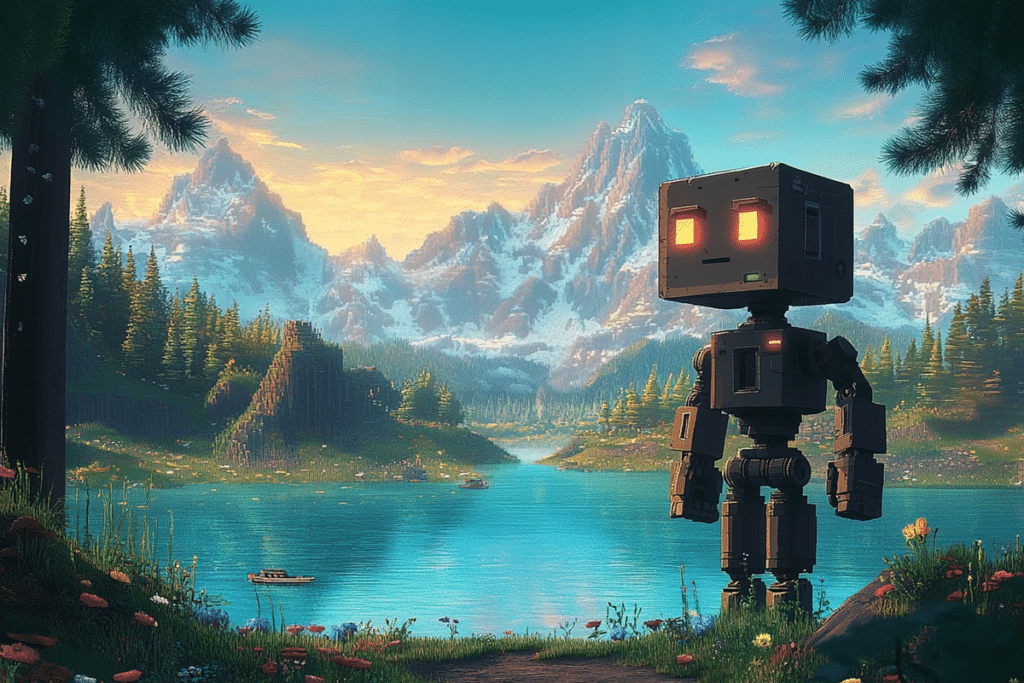 AI-Powered Game Oasis Offers a Surreal Twist on Minecraft
